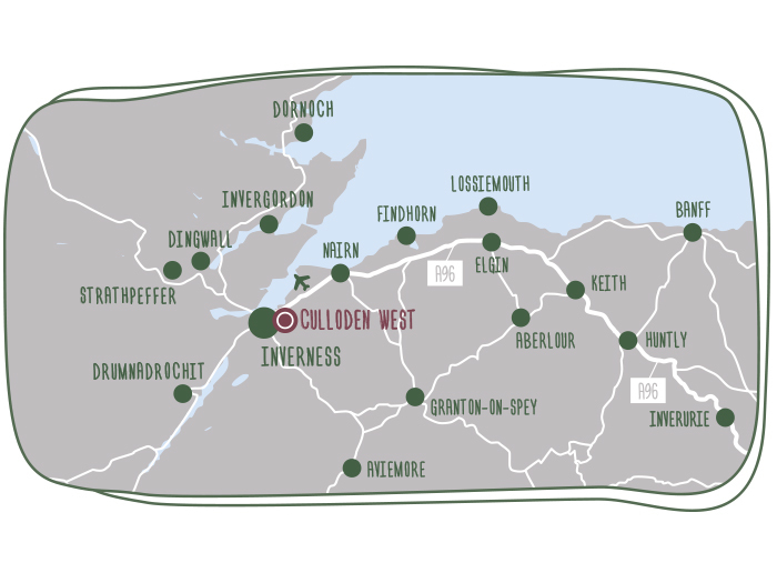 Location, Culloden West - Scotia Homes